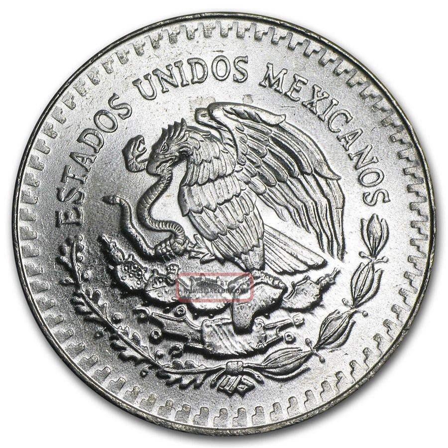 1985 1 Oz Bu Silver Mexican Libertad Coin 