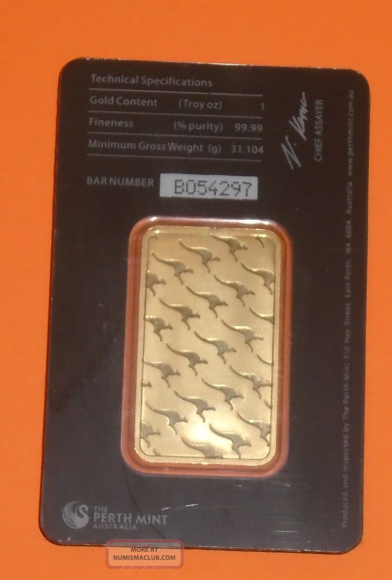 Perth 1 Oz 24 Karat Gold Bar