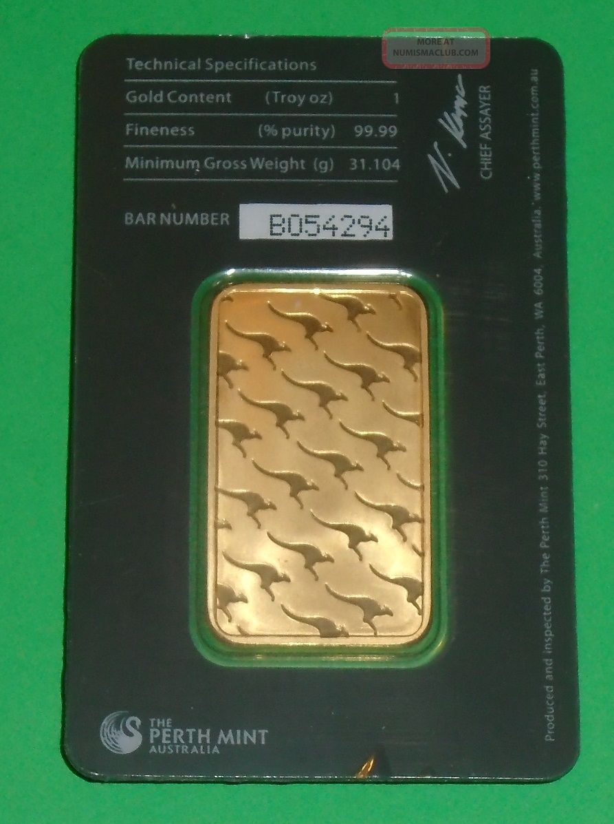 Perth 1 Oz 24 Karat Gold Bar
