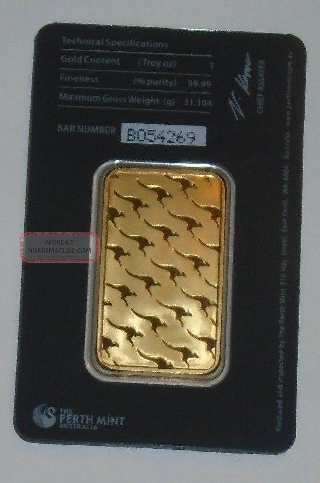 Perth 1 Oz 24 Karat Gold Bar