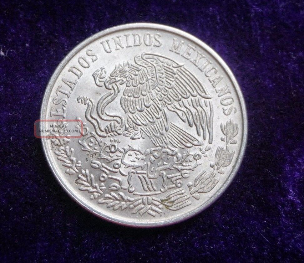 Mexico Collectors 100 Pesos Morelos 1977 0 720 Silver Coin 021
