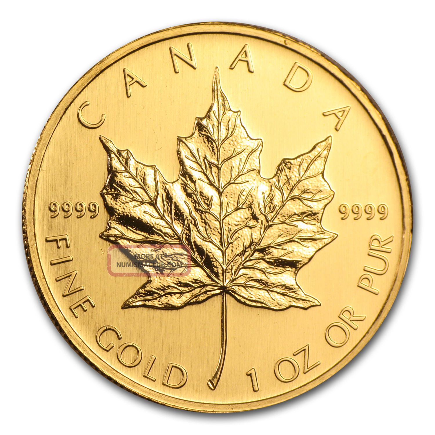 2008 1 Oz Gold Canadian Maple Leaf Coin Brilliant Uncirculated