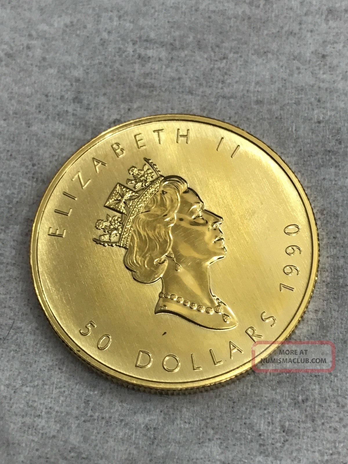 1990 1 Oz Canadian Gold Maple Leaf Coin