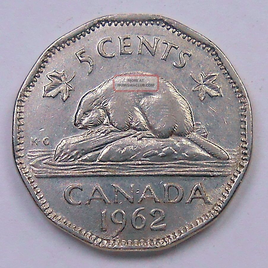 1962 Doubled Date Five Cents Vf Ef Scarce Variety Key Elizabeth Ii 1962 Doubled Date Five Cents Vf Ef Scarce Variety Key Elizabeth Ii