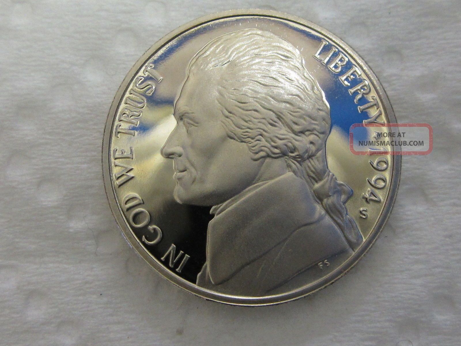 1994 S Gem Proof Jefferson Nickel