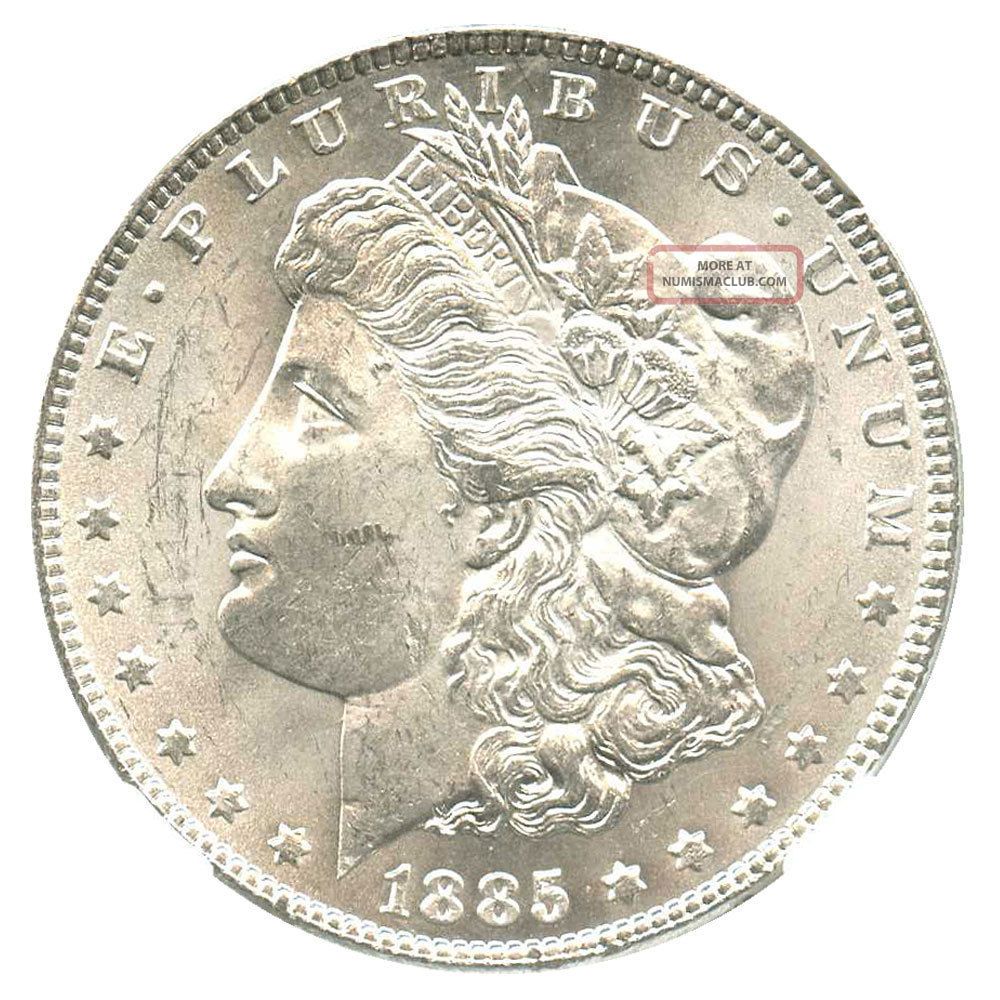 1885 $1 Ngc Ms62 Morgan Silver Dollar