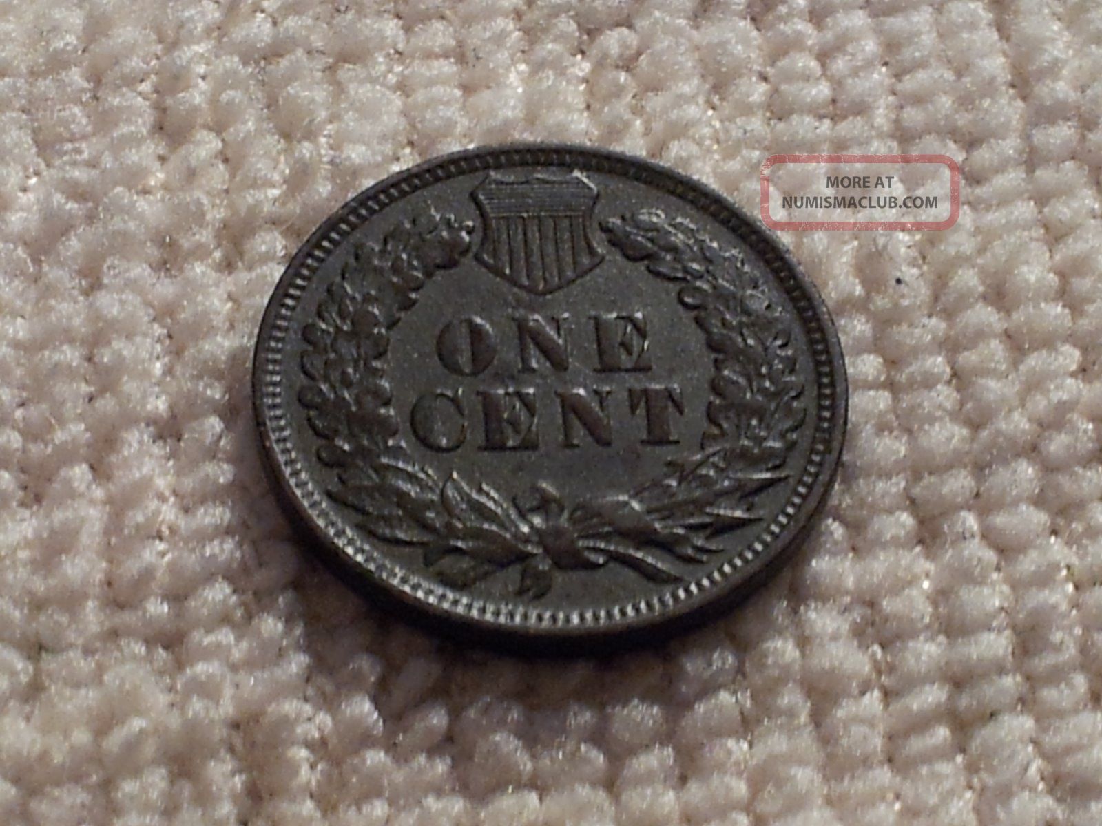 1907 Black Indian Head Penny Error Missing Clad Layer.