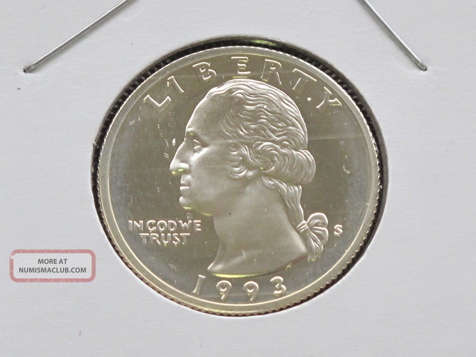 1993 - S Washington Quarter Dcam Proof 90% Silver U. S. Coin C3941l