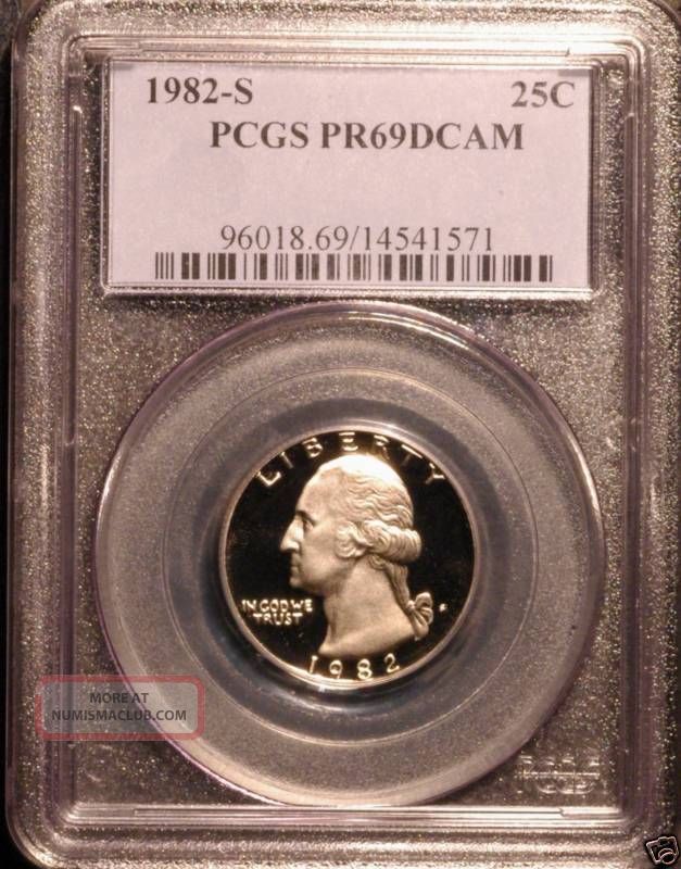 1982 - S Proof Washington Quarter Pcgs Pr69dcam 1571