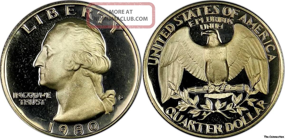 1981 S Gem Proof Toned Washington Quarter 25c - Some Color Deep Cameo B35