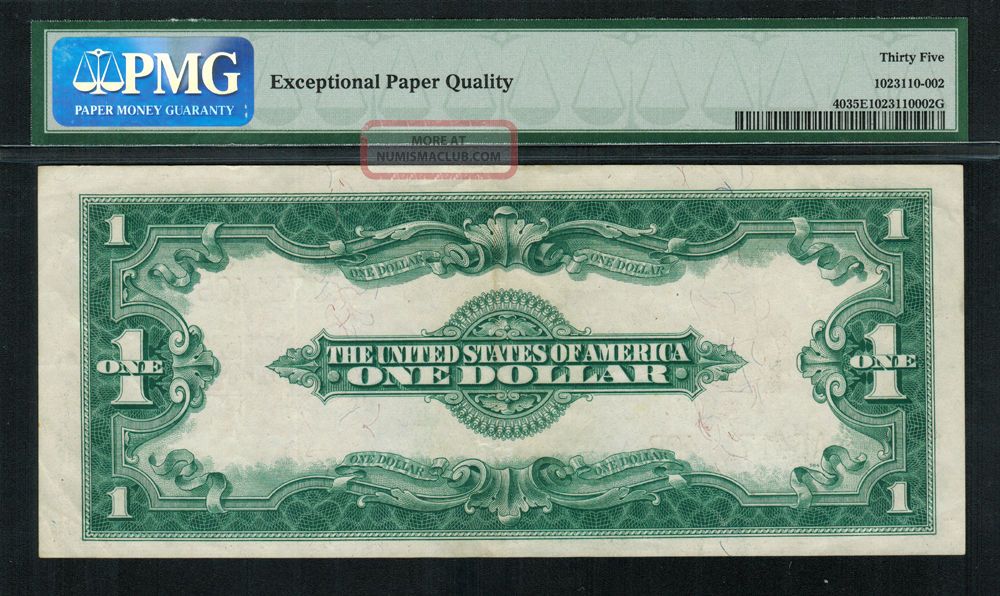 1923 $1 Legal Tender Fr - 40 - Red Seal - Graded Pmg 35epq - Choice ...