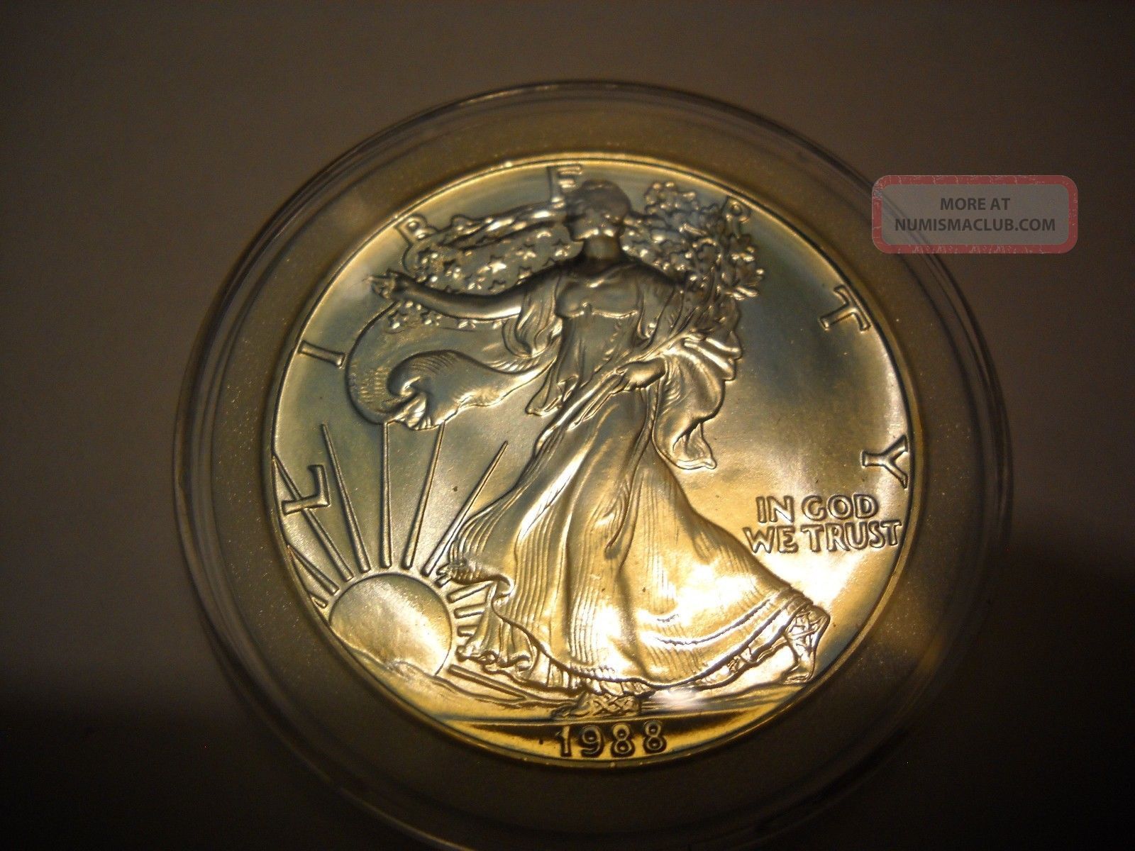 1988 American Silver Eagle Dollar 1 Oz Fine Silver Uncirculated