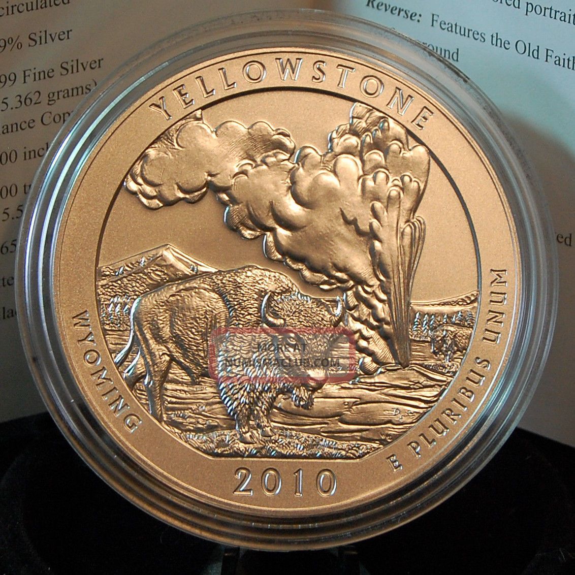 Atb - Np2 - America The - Yellowstone | 5 Oz. 999 Silver | Uc | W/