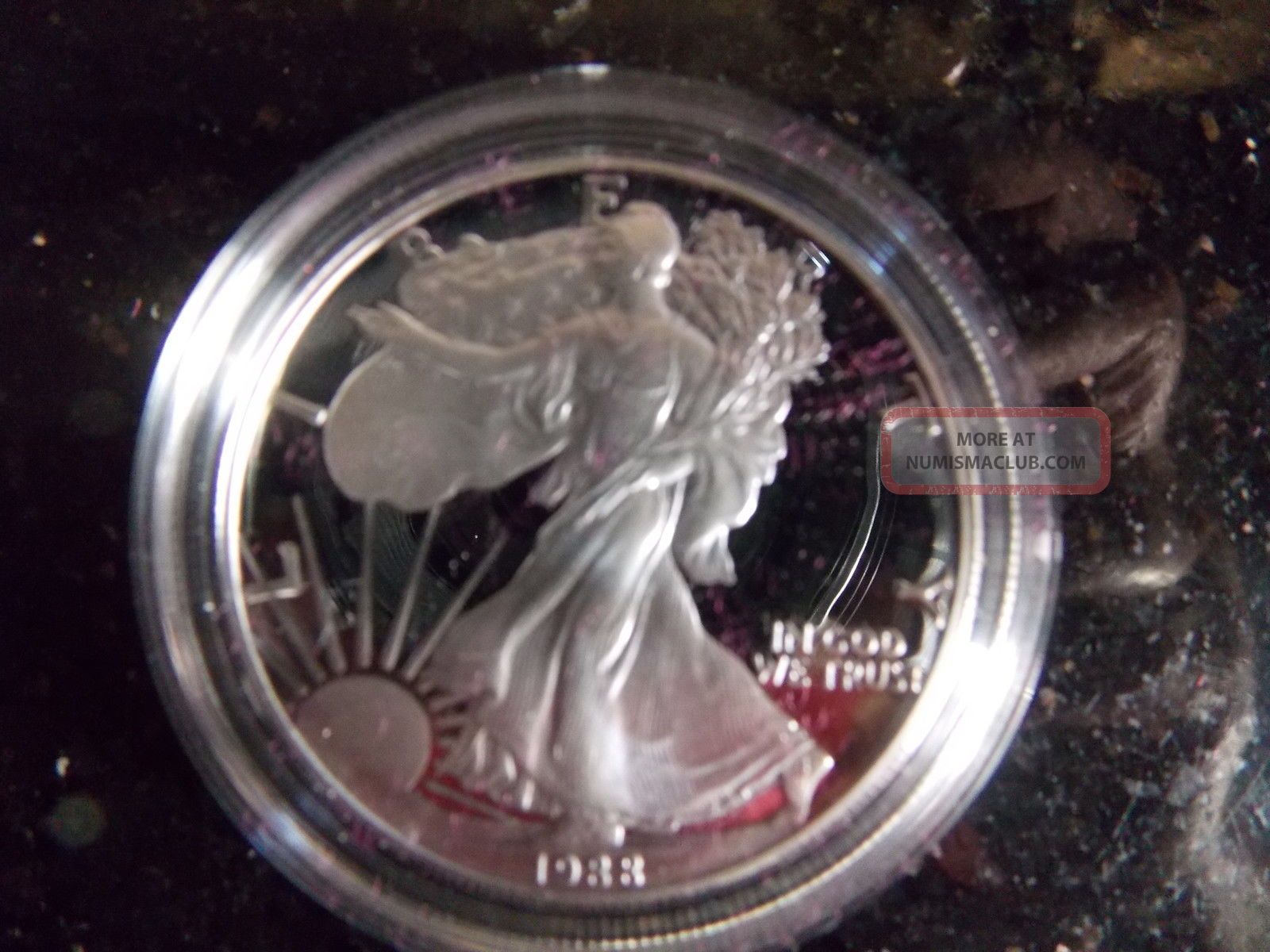 1988 Us Eagle 1 - Oz Proof Silver Bullion Coin