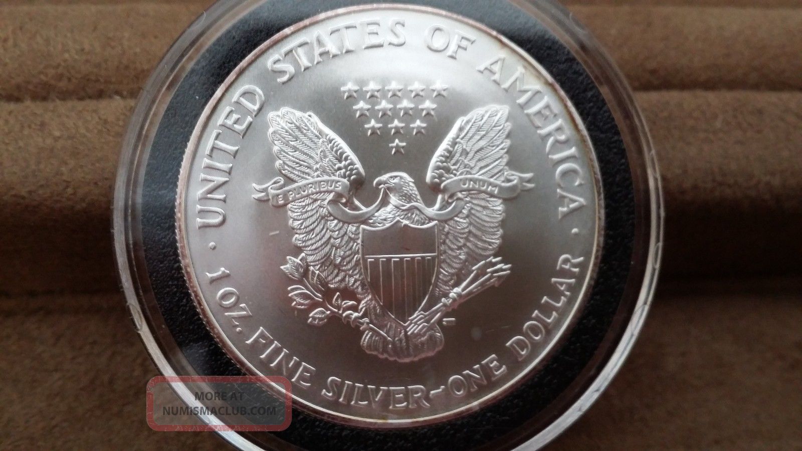 2002 American Silver Eagle With Case