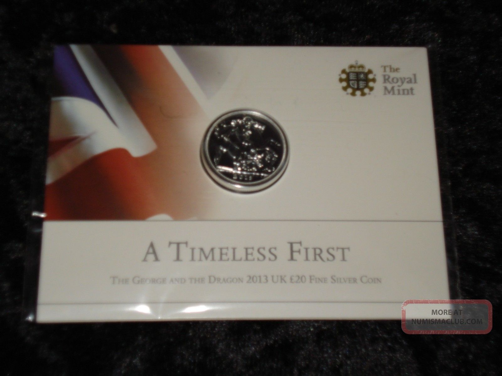 2013 Great Britain St George And The Dragon £20 Silver Coin