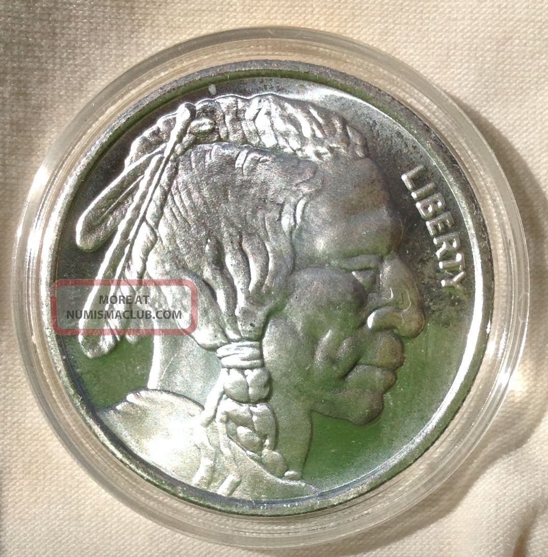 1 Oz Indian Liberty Buffalo. 999 Fine Silver Round Coin