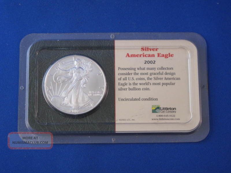 2002 American Silver Eagle Dollar U. S. Coin B2950