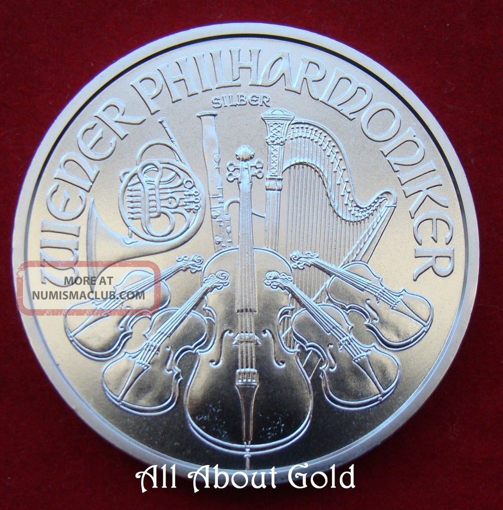 Austria Silver Coin 2014 Vienna Philharmonic 1 Oz Pure. 999 Stunning ...