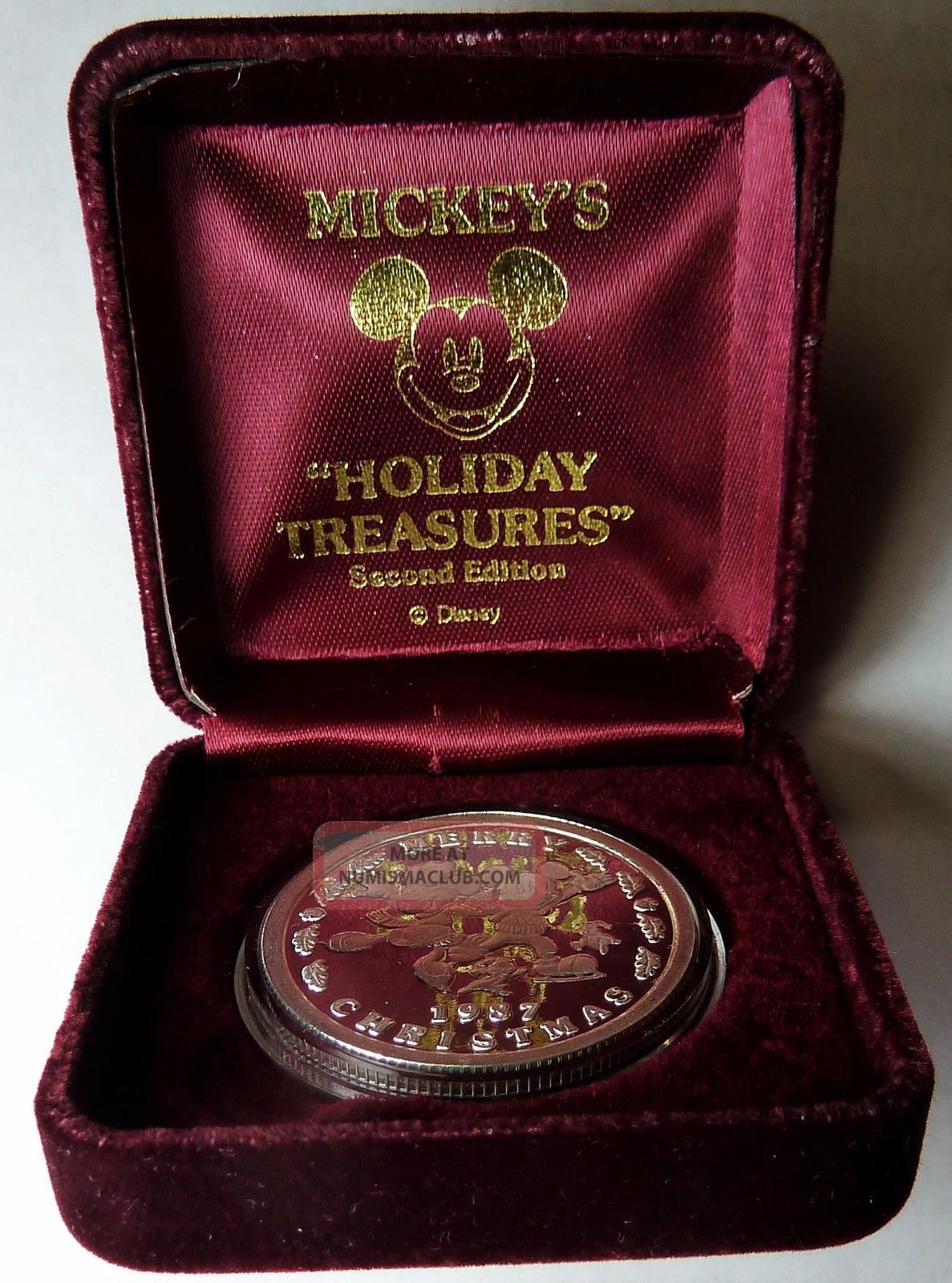 Disney Mickey Minnie Holiday Treasures 1 Oz. 999 Fine Silver Coin Round ...