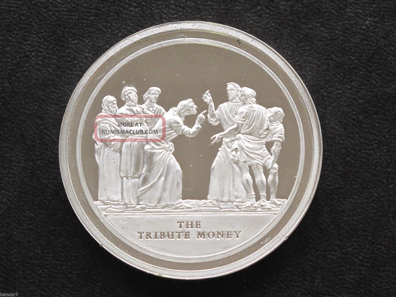 The Tribute Money Sterling Silver Medal Danbury Life Of Jesus D4024