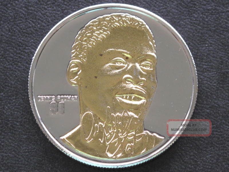 1998 Dennis Rodman Nba Finals. 999 Silver Medal A0976