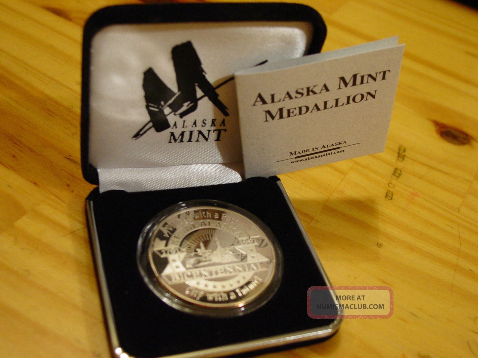 Alaska Kenai Bi - Centennial Medallion. 999 Fine Silver Proof 1 Troy Oz
