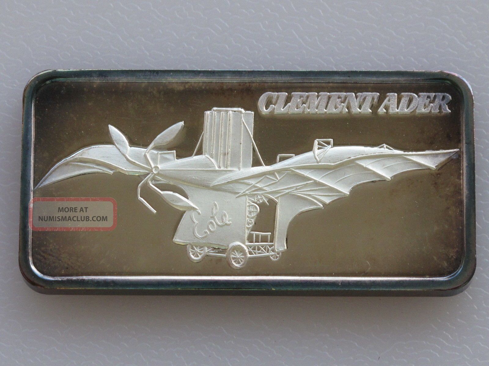 Clement Ader Silver Art Bar Hamilton World Of Flight D2153