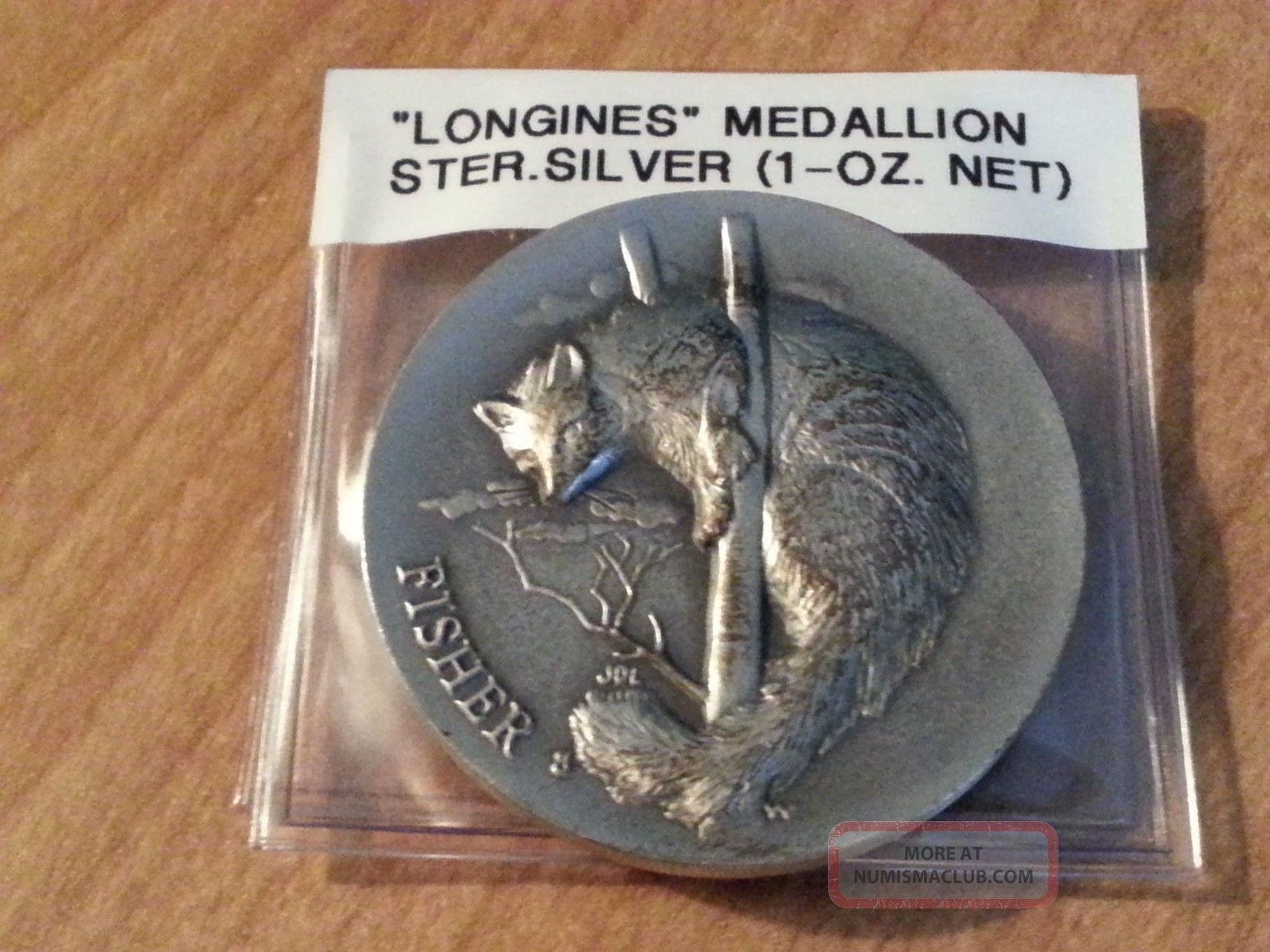 Longines Symphonette Medal/coin Sterling Silver Fisher
