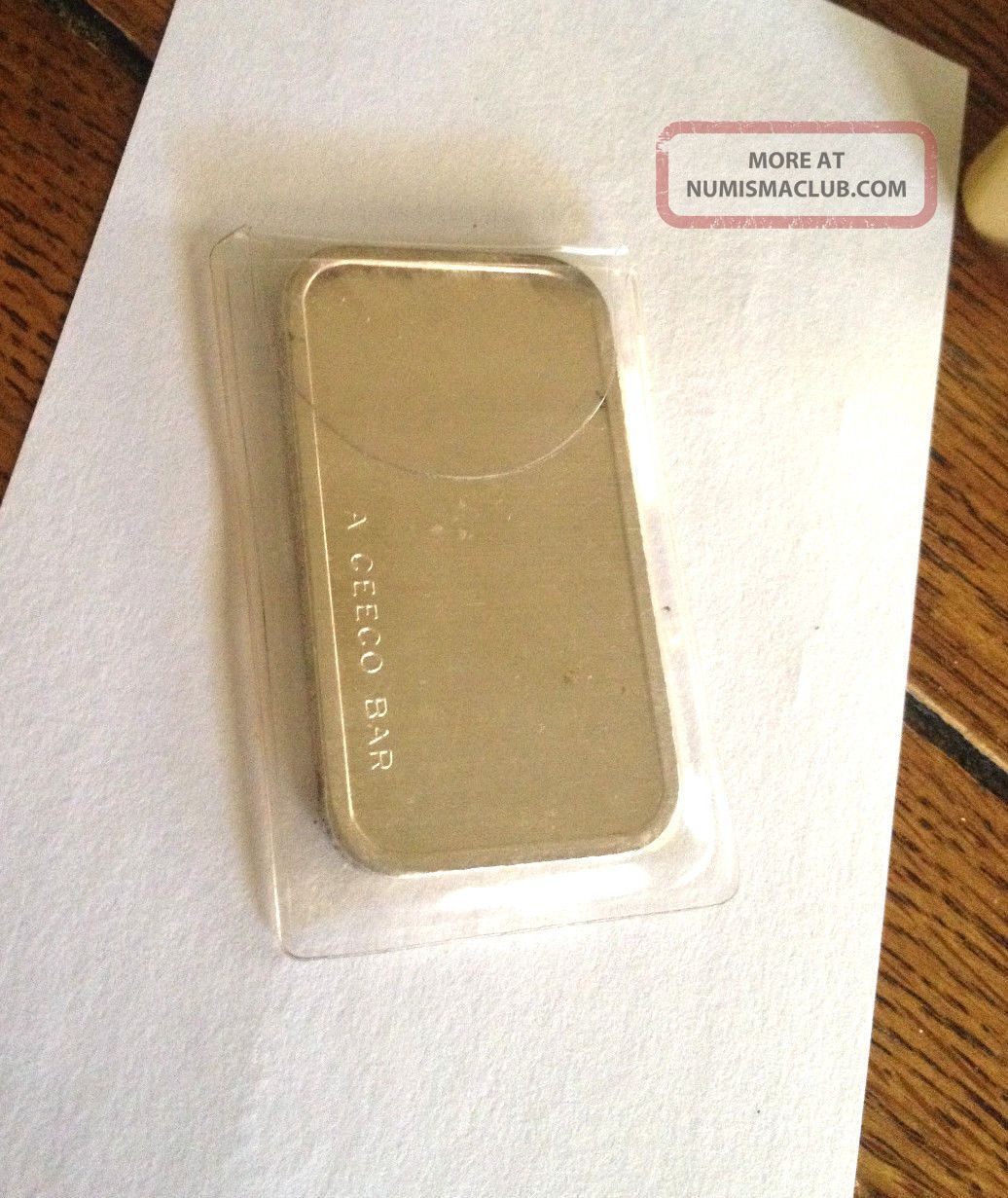 Ceeco Easter Greetings 1 Oz Enameled Silver Ingot / Bar Ceeco 1974