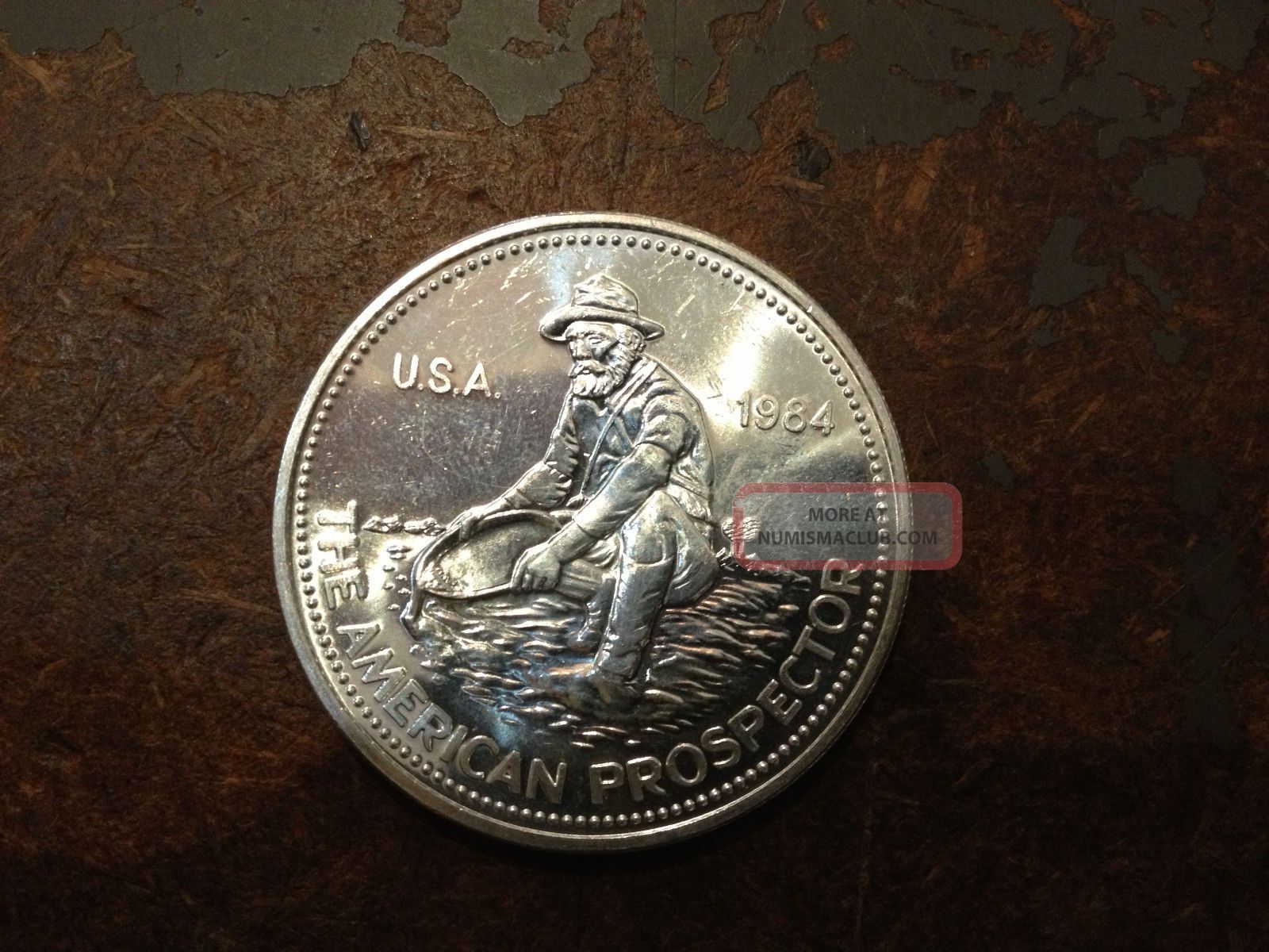 1 Oz Engelhard Prospector Silver Round. 999 Fine