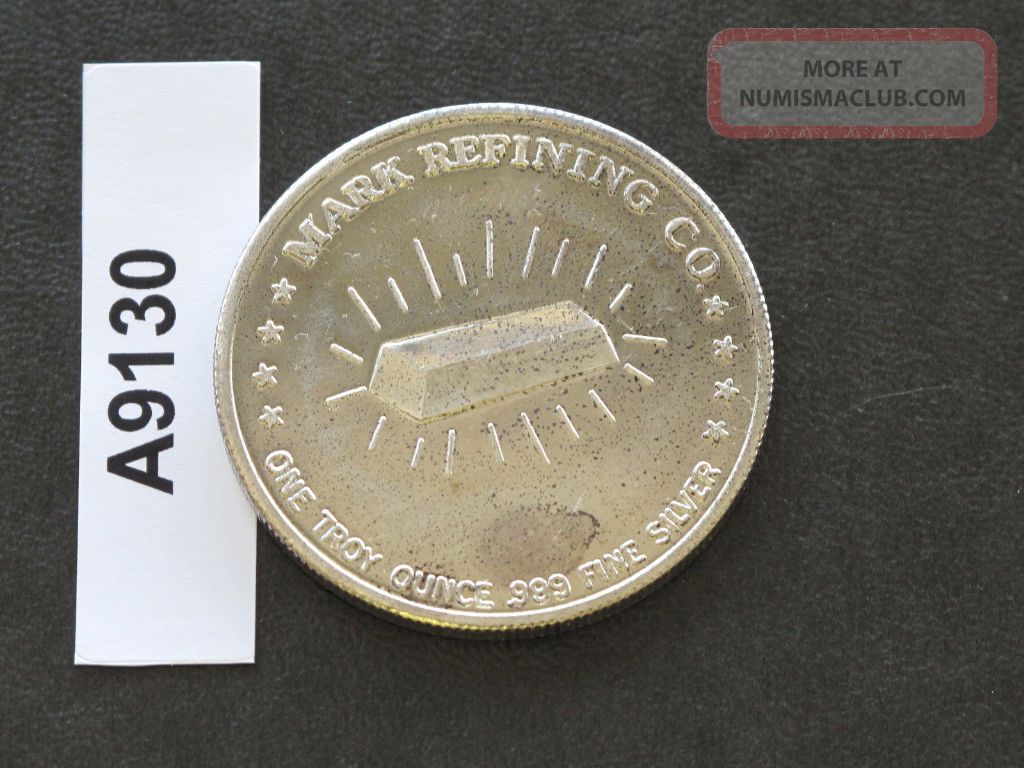 Mark Refining Co. Silver Art Round A9130
