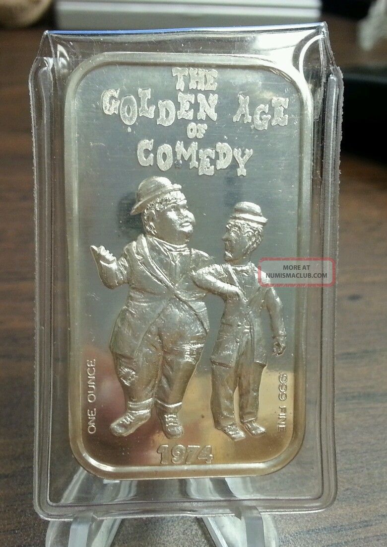 Ceeco Golden Age Of Comedy 1 Oz 999 Silver Bar