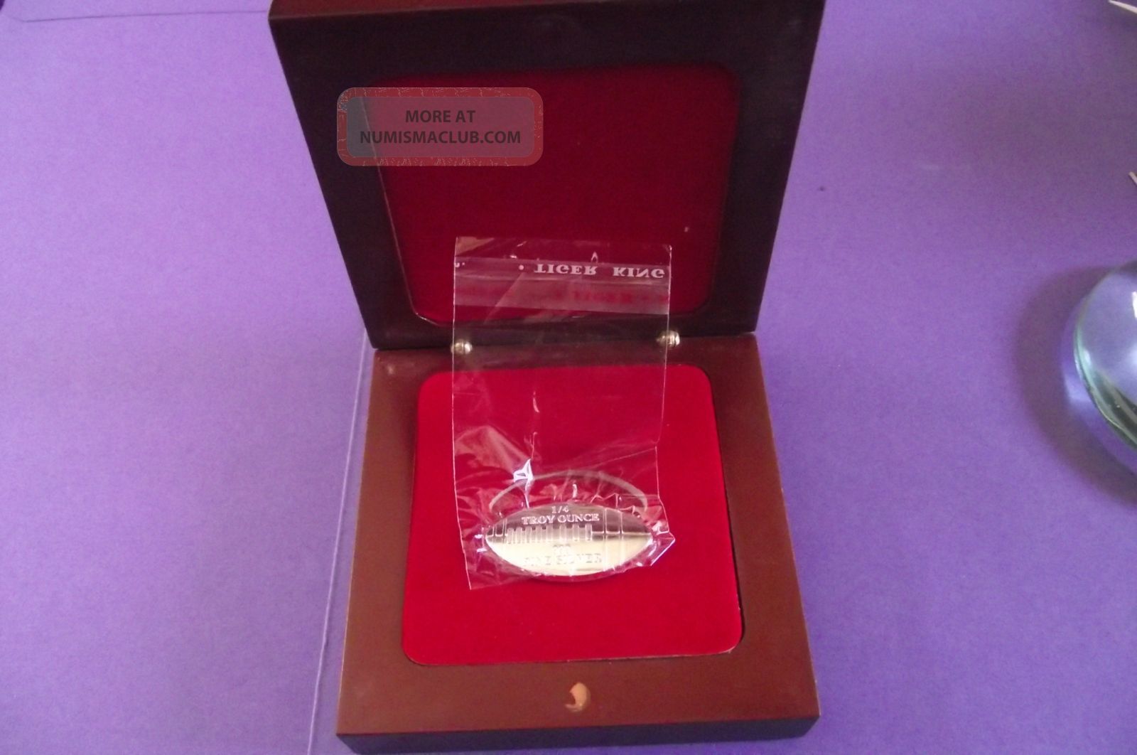 1/4 Ounce. 999 Fine Silver Football With Presentation Box