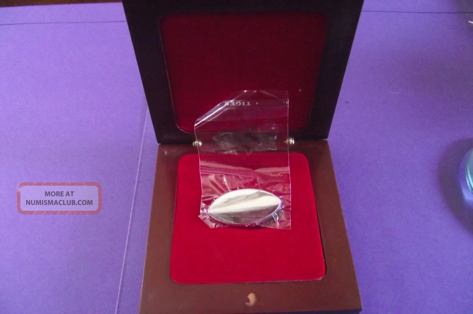 1/4 Ounce. 999 Fine Silver Football With Presentation Box