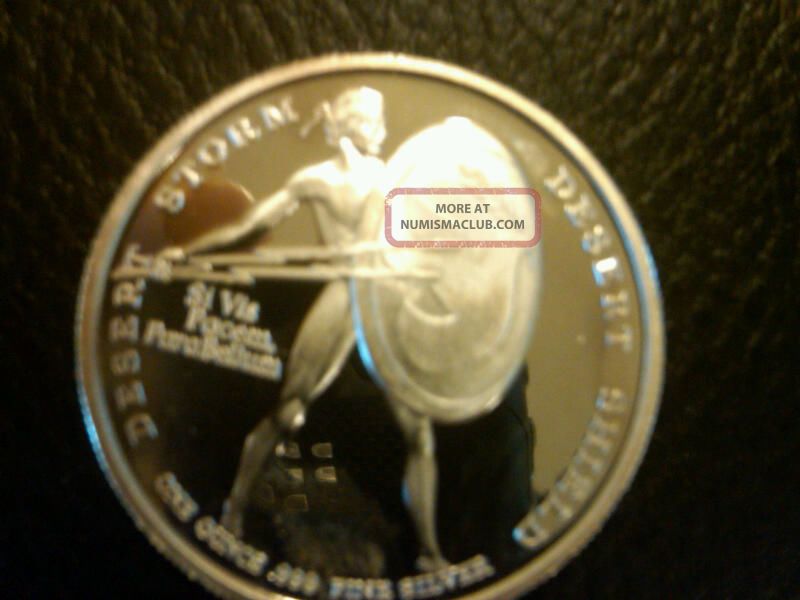 1 Oz Silver Round Desert Storm Us Air Force