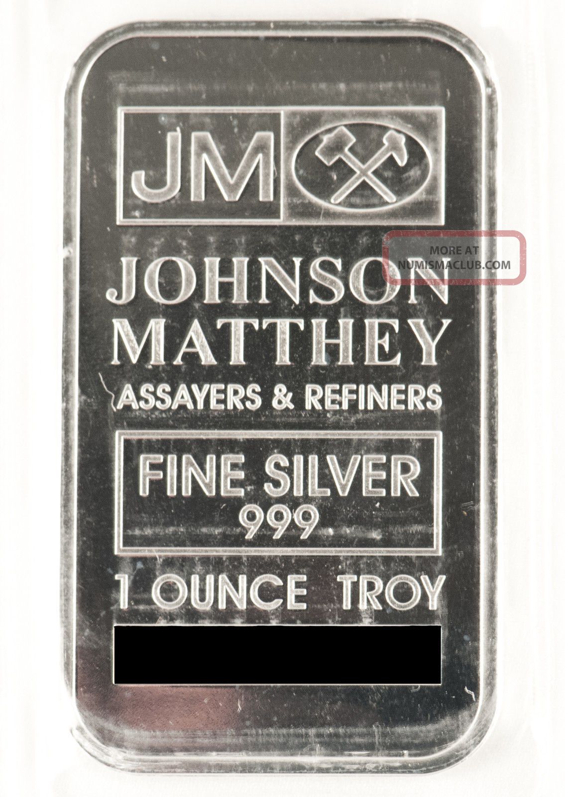 Johnson Matthey (jm) 1 Ounce (oz. ). 999 Fine Silver Bar In Sheet