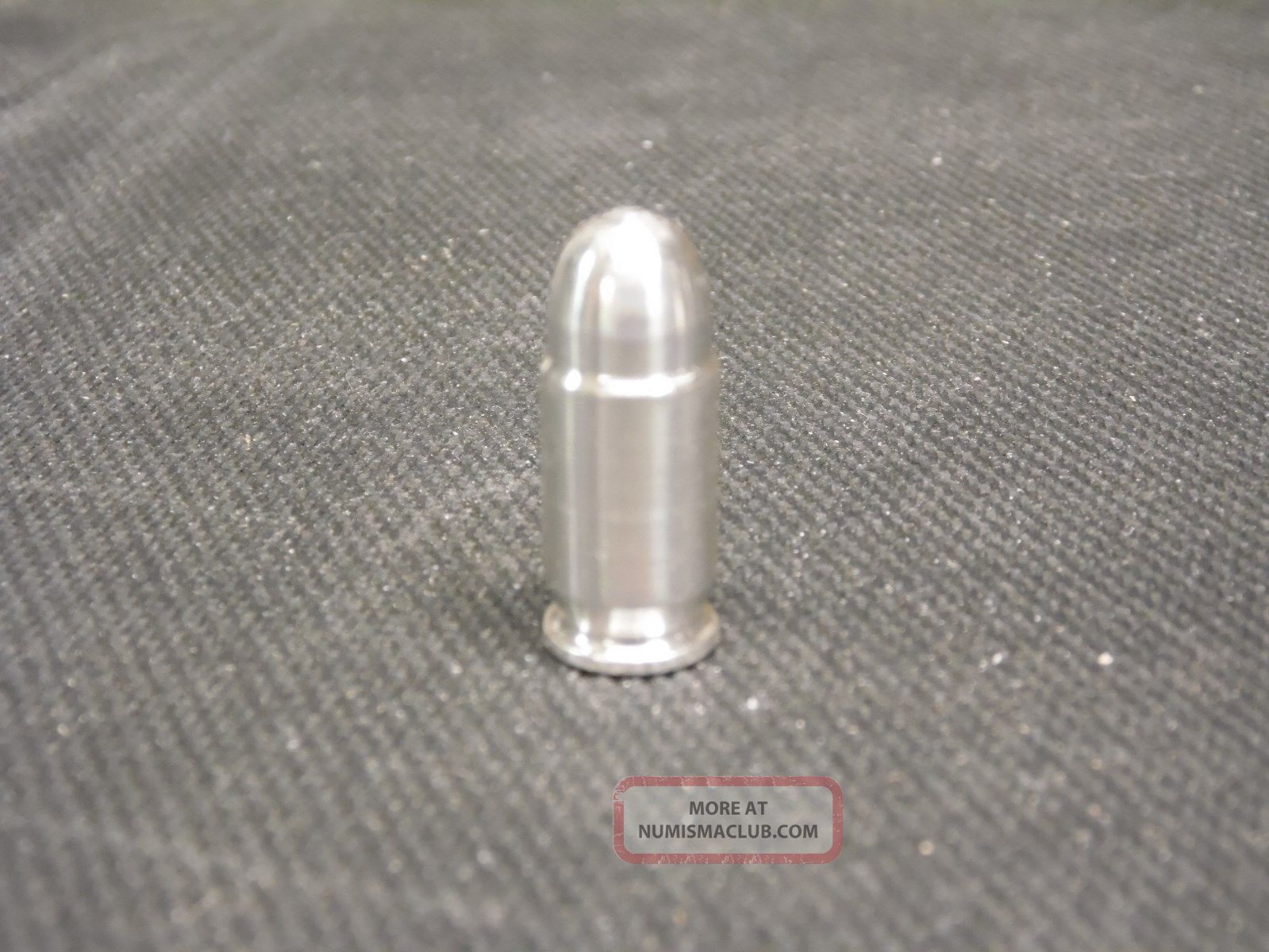 1 Troy Ounce Solid Silver Bullet. 45 Cal Acp One Oz. 999 Fine Silver