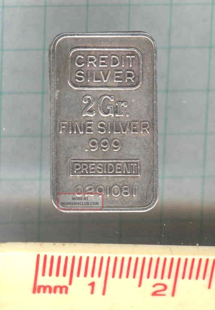 Simmons Refining Co. Credit Silver 2 Grams. 999 Fine Silver Art Bar Pendant
