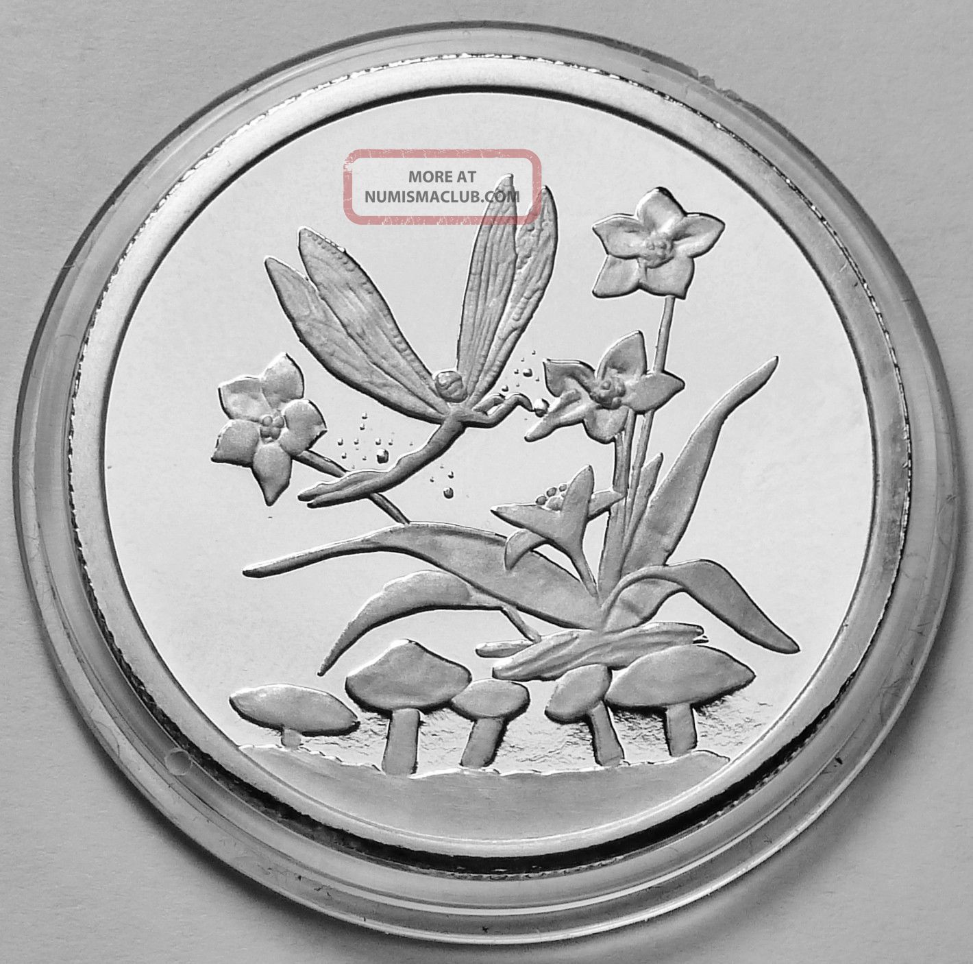 Disney Mickeys Fantasia Fairy Flower Mushroom 1 Troy Oz. 999 Fine ...