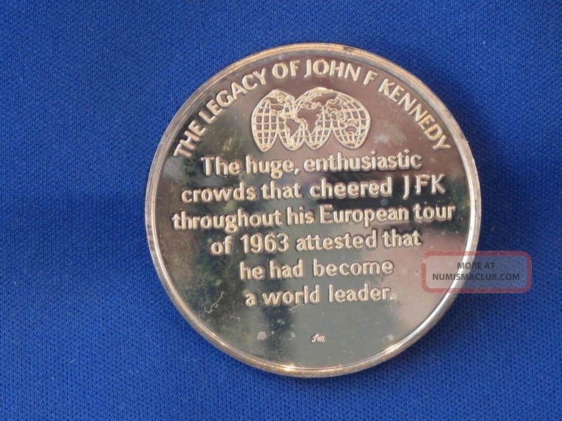 Ambassador To The World Jfk Silver Art Round B2714