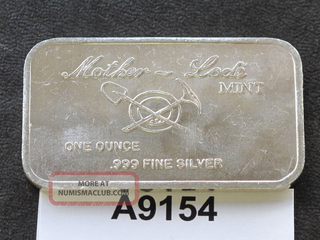 Reno Nevada Silver Art Bar Mother - Lode A9154