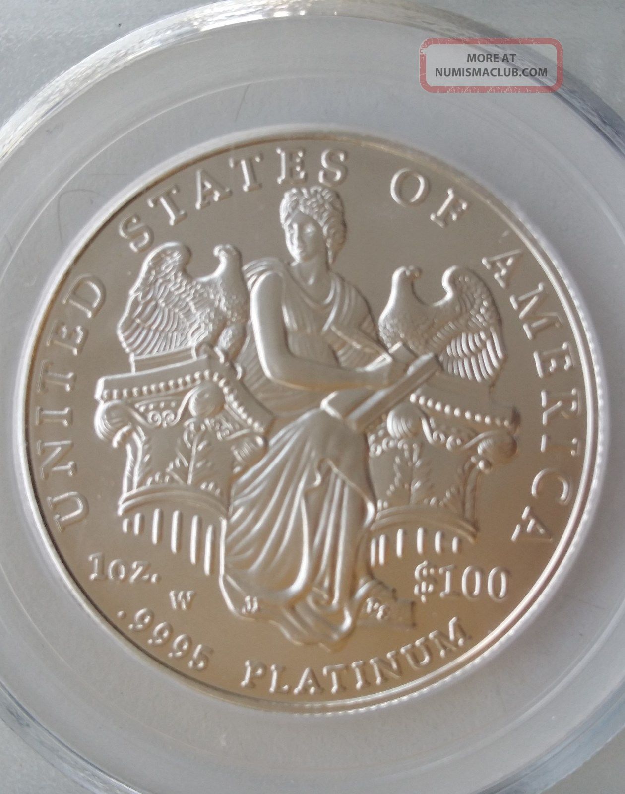 Pcgs Burnished 2006 - W Rare Ms70 $100 Platinum Ms 70