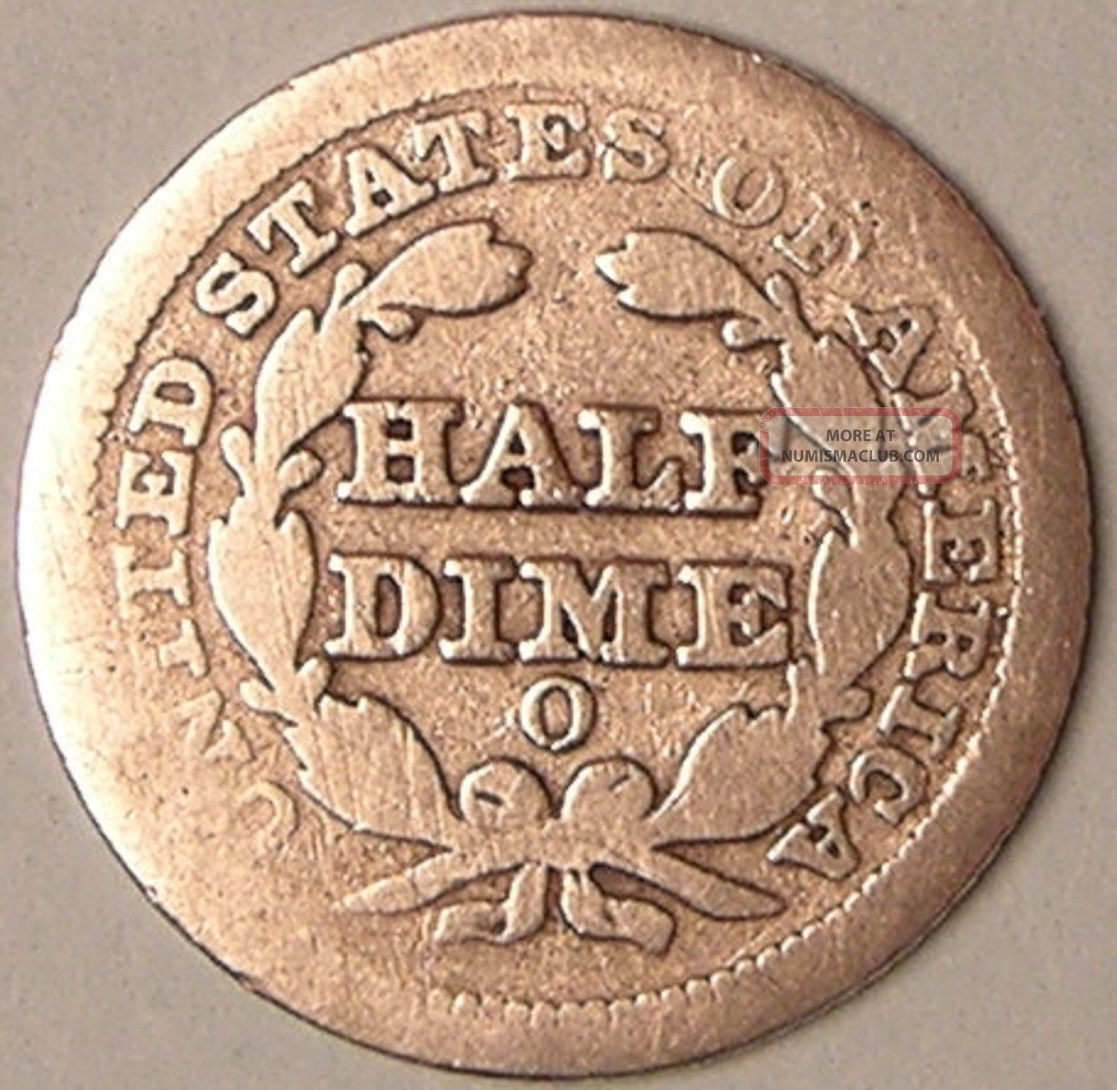 1854 O Seated Liberty Half Dime, Aa - 207