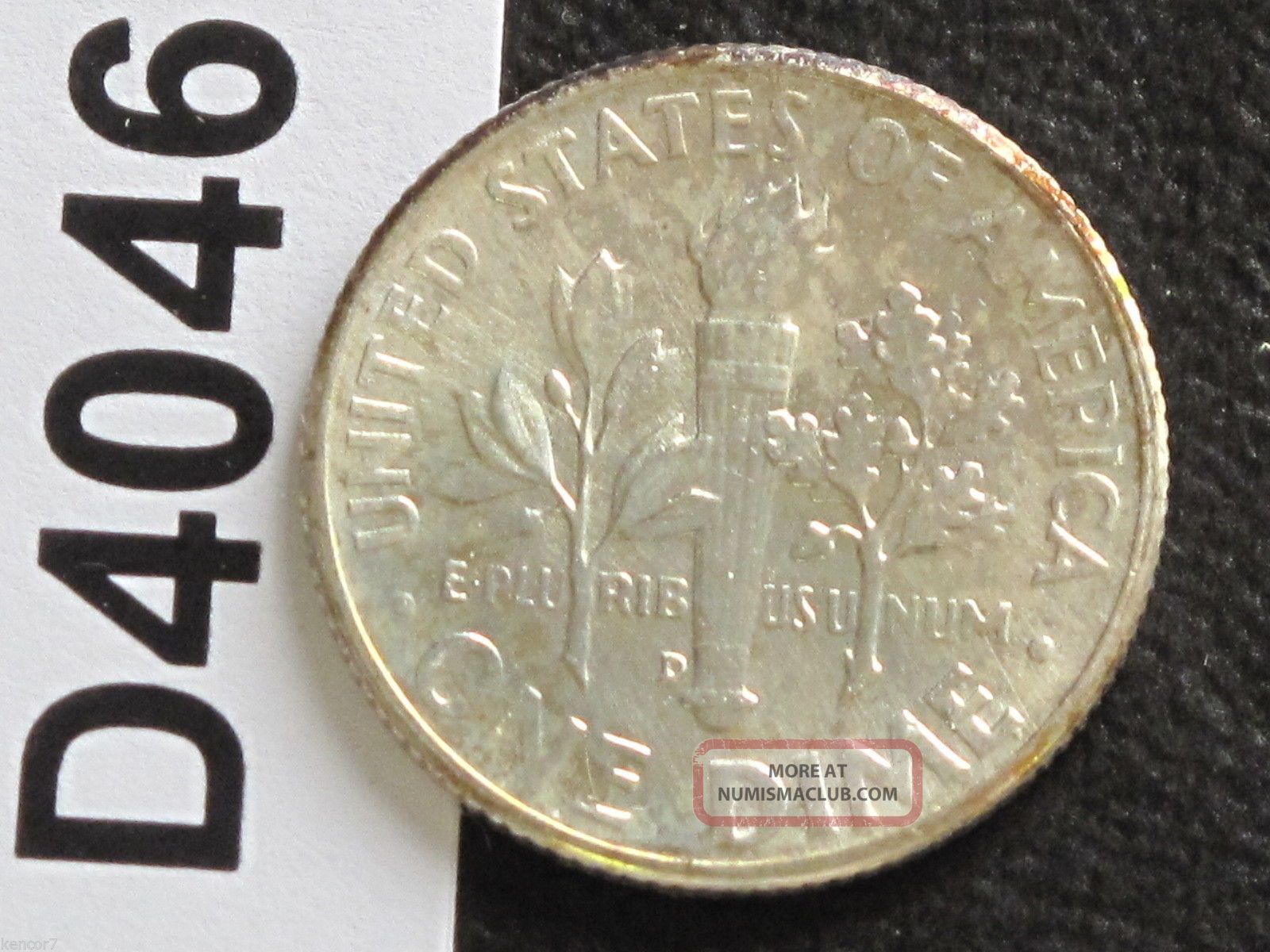 1955 - D Roosevelt Dime 90% Silver Brilliant Uncirculated U. S. Coin D4046