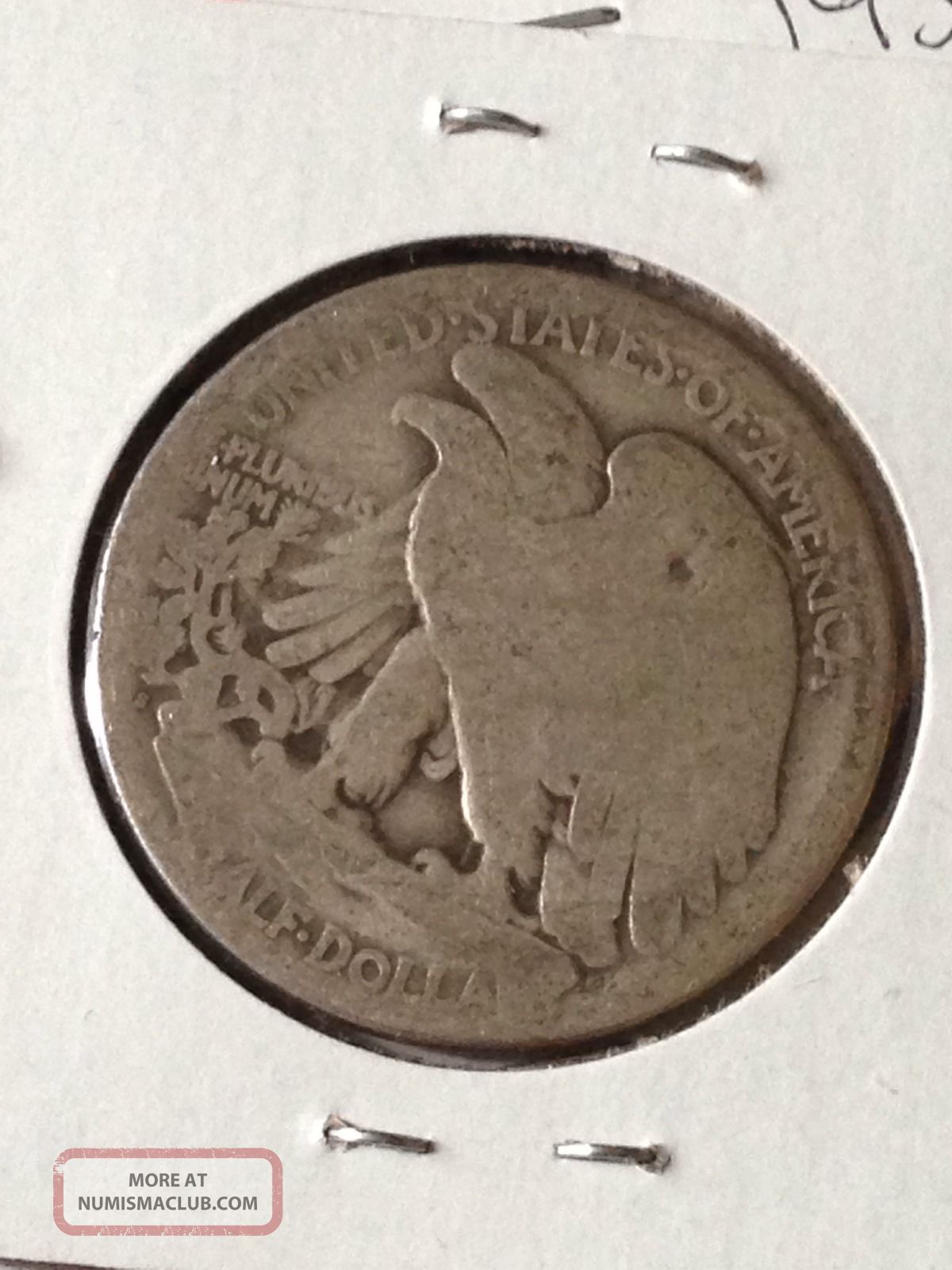 F004 ::192? - S Walking Liberty Silver Half Dollar Coin :: Fairhouse : Hq