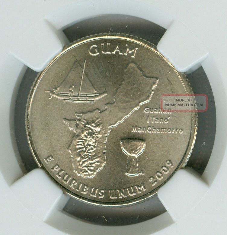 2009 - D Guam Quarter Ngc Ms68 Sms 2nd Finest Registry