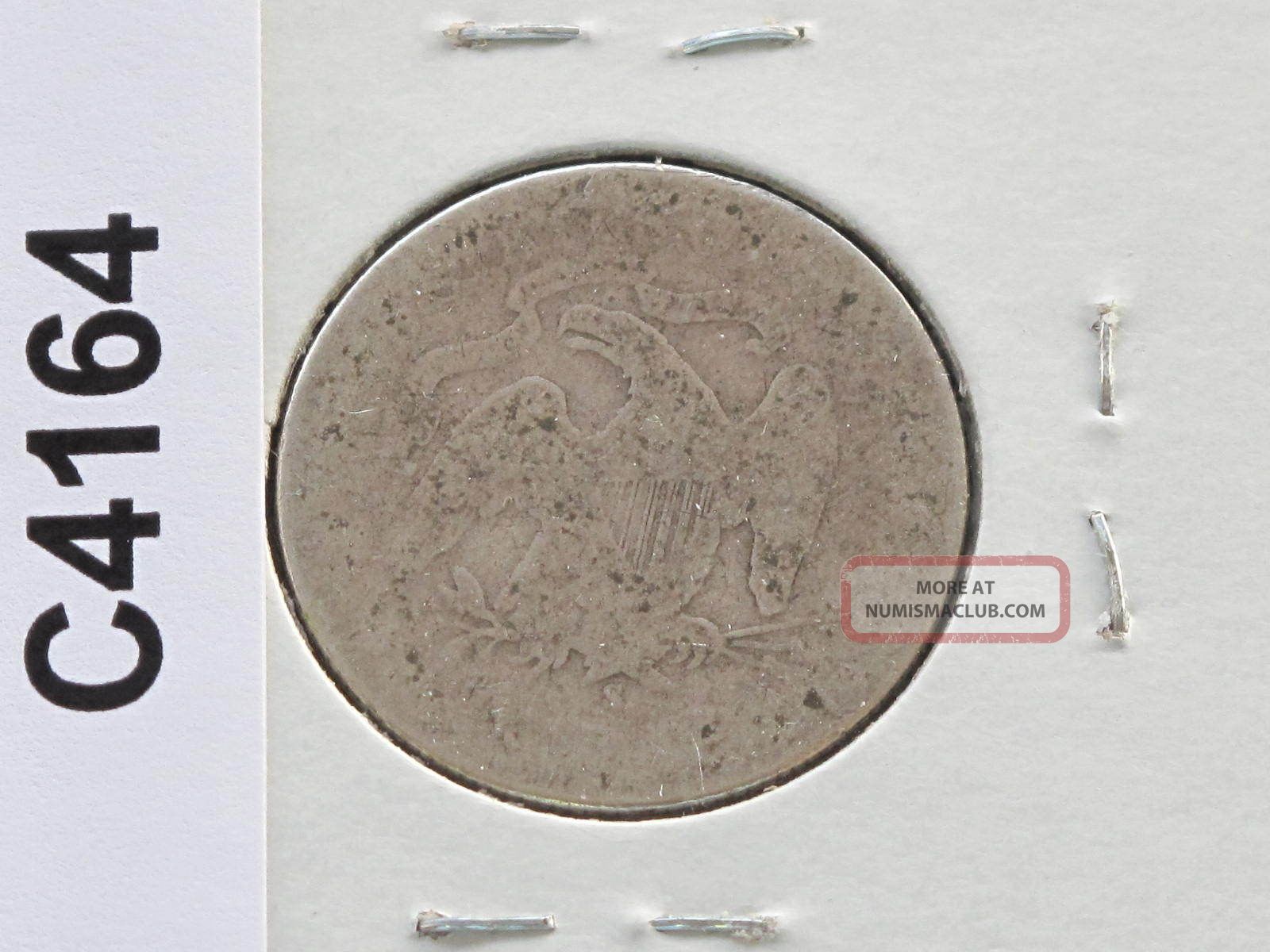 1877 - S Seated Liberty Quarter 90% Silver U. S. Coin C4164l