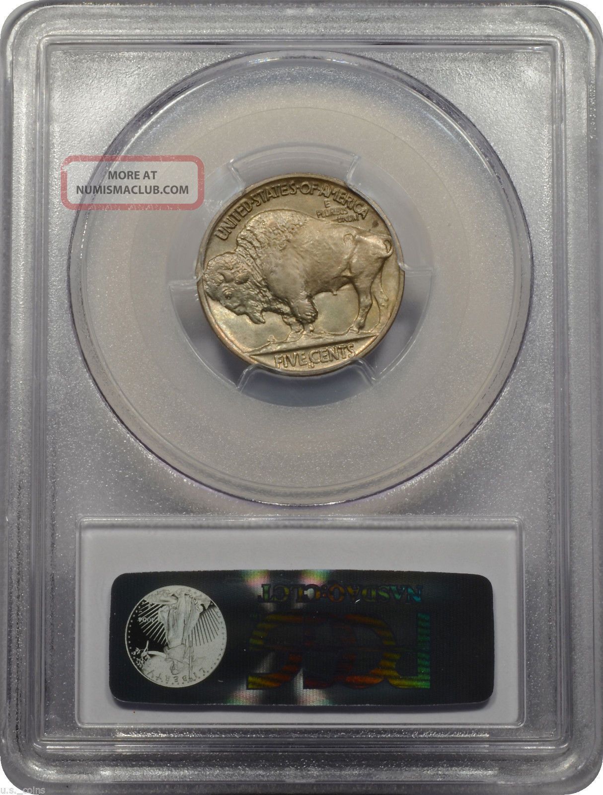 1913 - S 5c Buffalo Nickel Pcgs Ms64 Type 2 First Year Lustrous