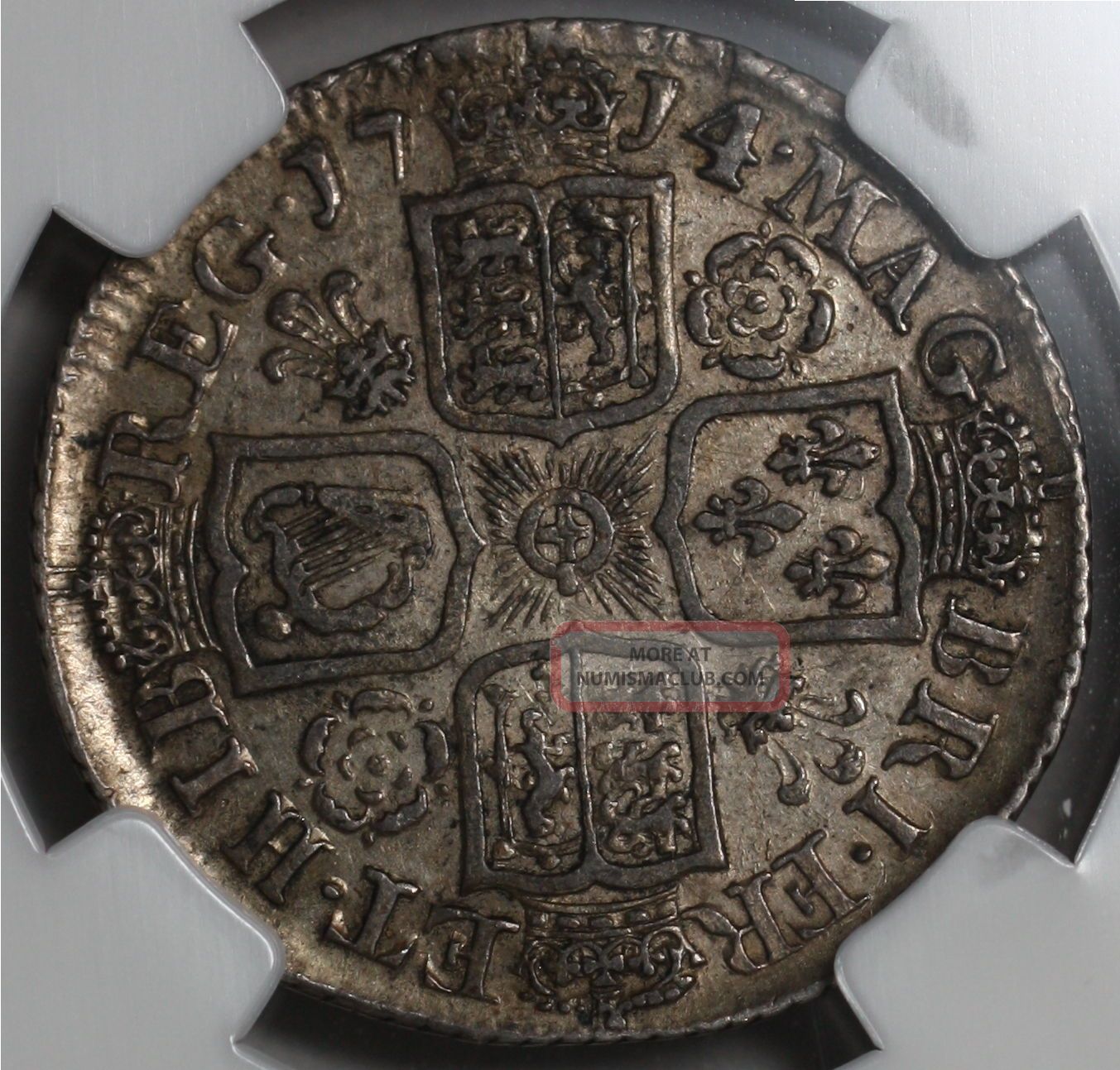 1714 Ngc Xf 45 Silver Queen Anne Shilling (ngc Pop 2/0) Great Britain Coin